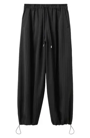Mango Pinstripe Balloon Pants