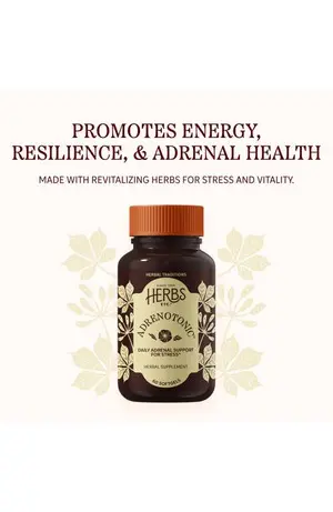 HERBS ETC. Adrenotonic Herbal Adrenal & Energy Support Softgels