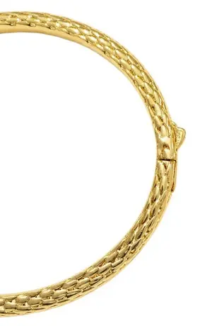 NATIVE GEM Bali Bangle Bracelet - Gold