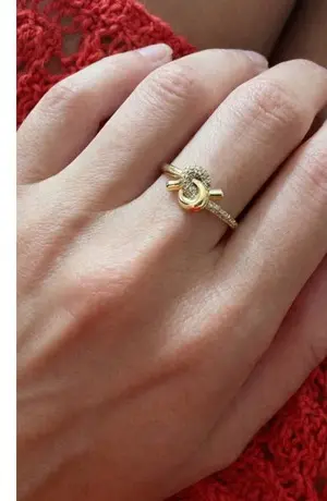 NATIVE GEM Love Knot Ring