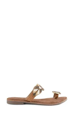 Seychelles Cherry Beaded Toe Ring Sandal