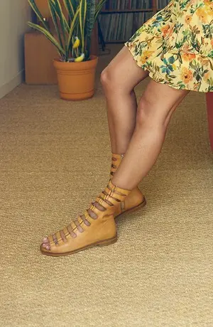 Seychelles Mainstage Strappy Buckle Boot - Tan