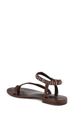 Seychelles Embellished Leather Sandal - Brown