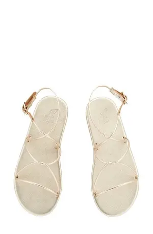 ANCIENT GREEK SANDALS Pixida Strappy Sandal - Platinum
