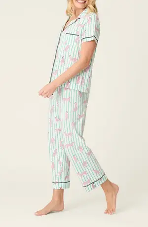 PJ Salvage Whimsy Print Pajamas - Mint