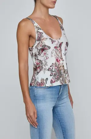 L'Agence Eddie Bias Cut Tank