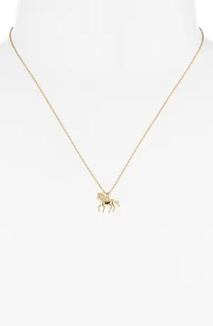 Estée Lauder Horse Pendant Necklace