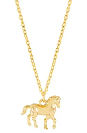 Estée Lauder Horse Pendant Necklace - Gold