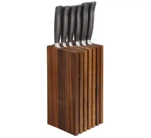 ZASSENHAUS Slotted Wood Knife Block