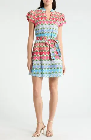 SUGARLIPS Berry Burst Cotton Mini Dress - Multi