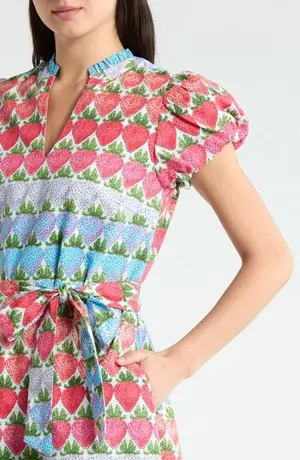 SUGARLIPS Berry Burst Cotton Mini Dress