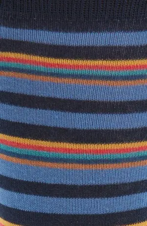 Paul Smith Nolan Stripe Cotton Blend Dress Socks