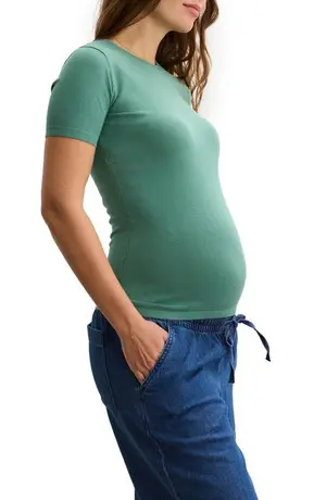 Hatch Collection Softsculpt Knit Maternity Tee