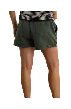 Hatch Collection Drapey Denim Maternity Short