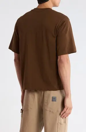 SANTO STUDIO Italia Drappo Boxy Fit Cotton Graphic T-shirt - Brown