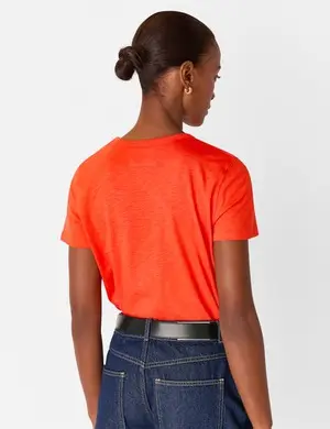Whistles Posie Double Trim T-shirt - Red