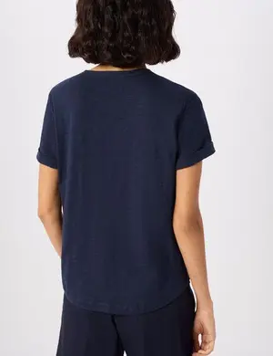 Whistles Emily Ultimate Short Sleeve T-shirt - Navy