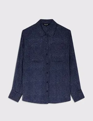 Whistles Grid Print Shirt