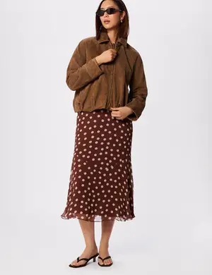 Whistles Polka Dot Print Midi Dress
