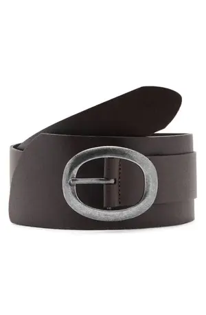 Mango Leather Obi Belt - Chocolate