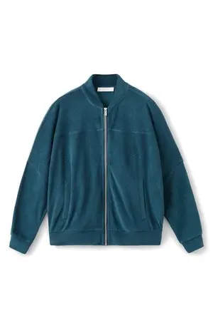 Mango Cotton-blend Terry Bomber Jacket