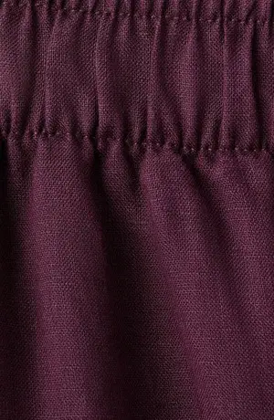 Mango Straight-leg Linen Blend Pants