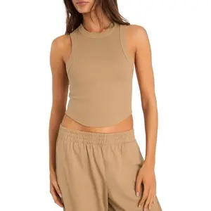 Vitamin A® Daybreak Essential Crop Tank - Latte