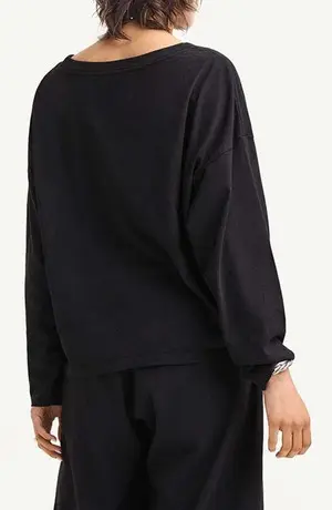 Vitamin A® Relaxed Fit Cotton-blend Sweatshirt - Black