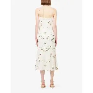 REFORMATION Lucine Floral Woven Midi Dress - Rose