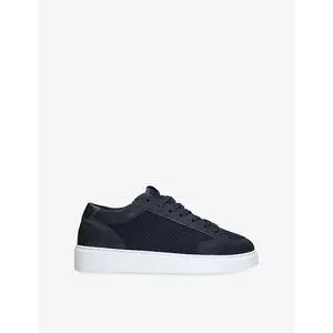CLEENS Luxor Suede And Mesh Trainers - Navy