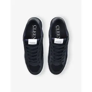 CLEENS Luxor Suede And Mesh Trainers - Navy