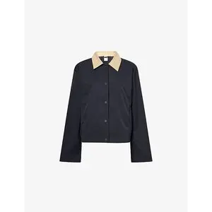 On Woven Jacket With Contrast Collar