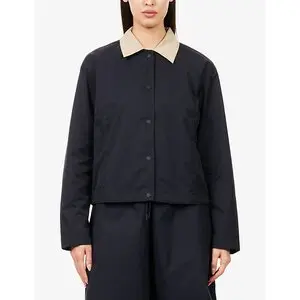 On Woven Jacket With Contrast Collar