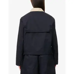 On Woven Jacket With Contrast Collar