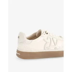 Kurt Geiger Leena Leather Trainers - White/comb