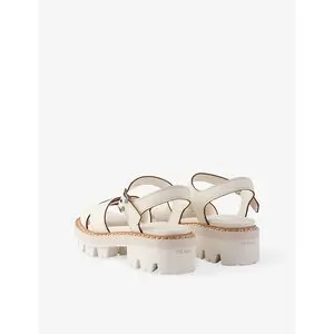 Prada Tread-sole Leather Sandals - Neutral