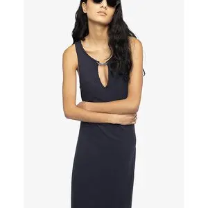 Zadig&Voltaire Tiffania Wings-brooch Maxi Dress