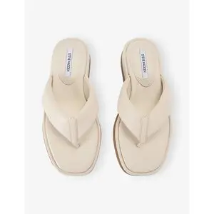 Steve Madden Faux-leather Sandals - White/comb