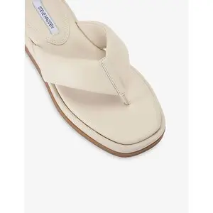 Steve Madden Faux-leather Sandals - White/comb
