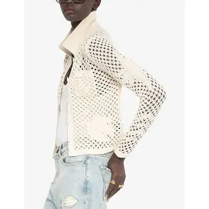 Zadig&Voltaire Crochet Linen And Cotton Cardigan - Ecru