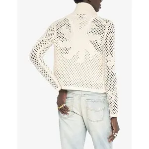 Zadig&Voltaire Crochet Linen And Cotton Cardigan - Ecru