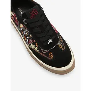 Kurt Geiger Leena Suede Trainers - Black