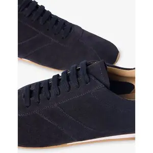 Whistles Panelled Suede Trainers - Navy