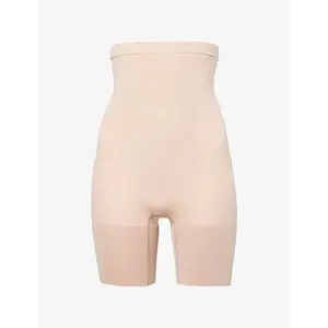 Spanx Sculpt High-waist Mid-thigh Shorts - Chai