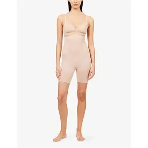 Spanx Sculpt High-waist Mid-thigh Shorts - Chai