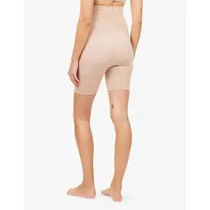 Spanx Sculpt High-waist Mid-thigh Shorts - Chai