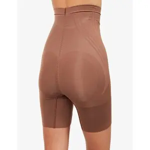 Spanx Sculpt High-waist Mid-thigh Shorts - Ganache