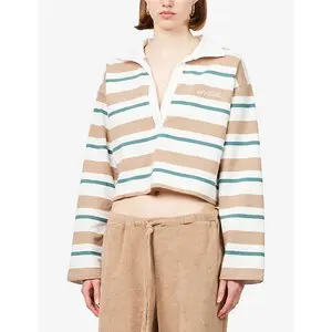 4TH & RECKLESS Sophie Rugby Stretch-cotton Top