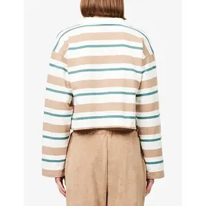 4TH & RECKLESS Sophie Rugby Stretch-cotton Top