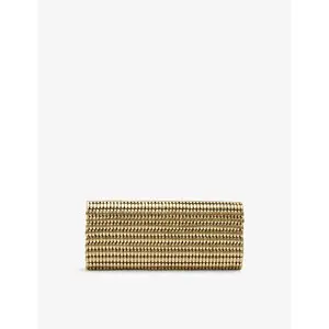 REISS Rosa Beaded Clutch Bag